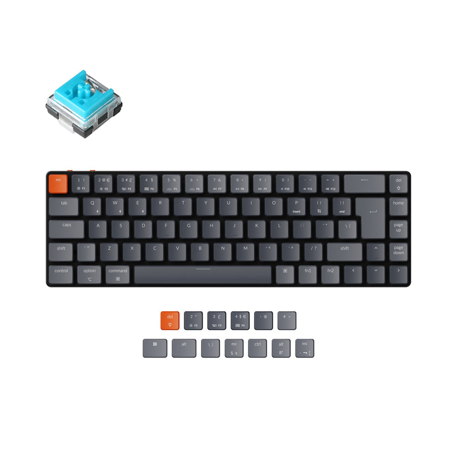 Keychron K7 Ultra-slim Wireless Mechanical Keyboard (UK ISO Layout ...