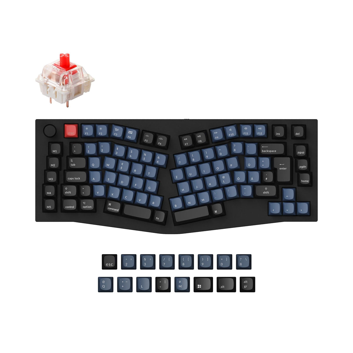 Keychron Q10 (Alice Layout) QMK Custom Mechanical Keyboard ISO Layout ...